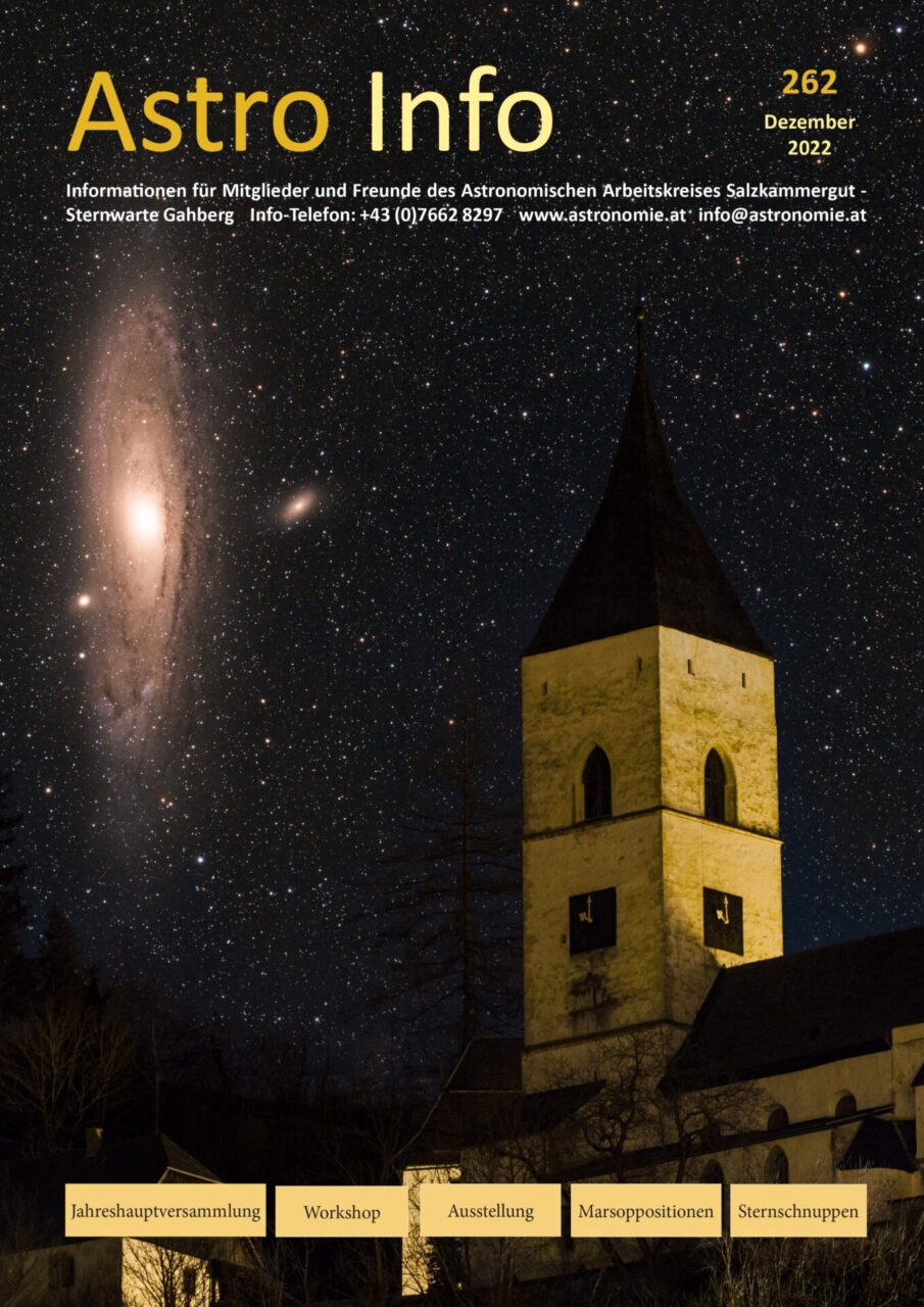 Rückblick Astronomieworkshop 2022 - Astronomischer Arbeitskreis Salzkammergut